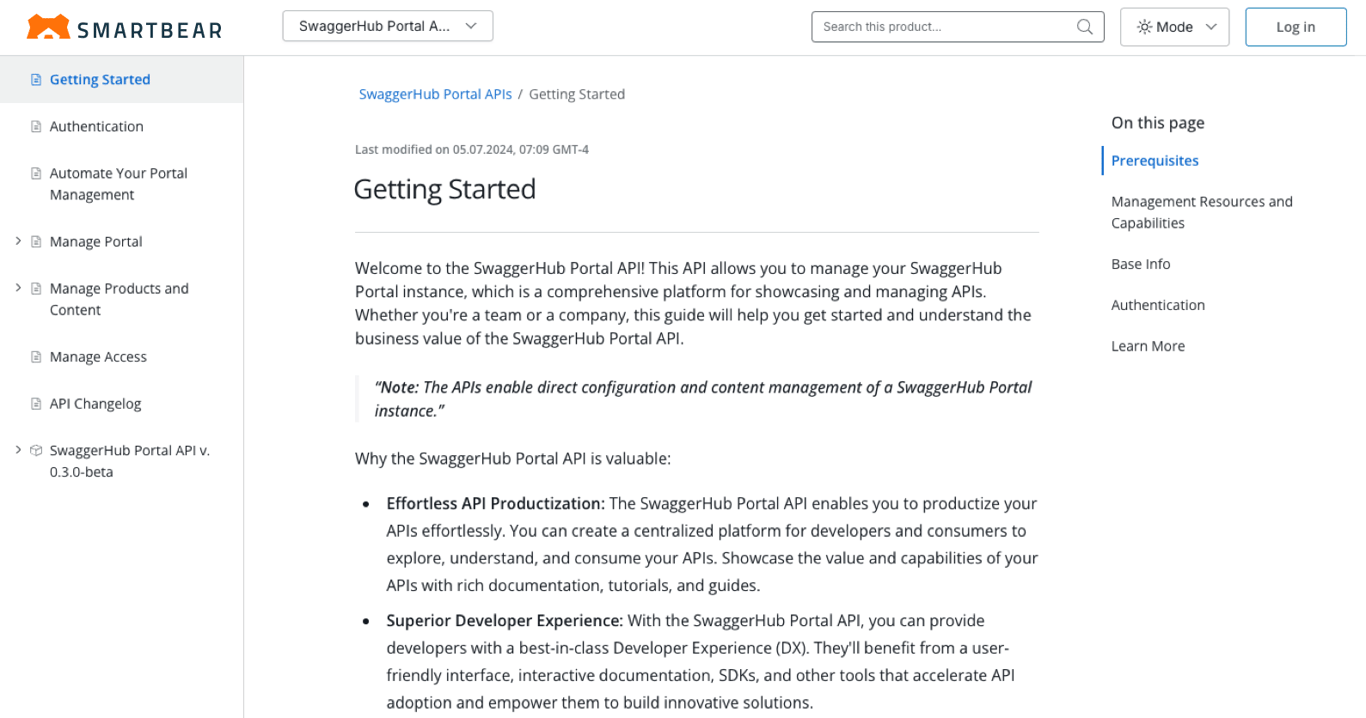 API Hub 开发者门户 - SmartBear 中文网站